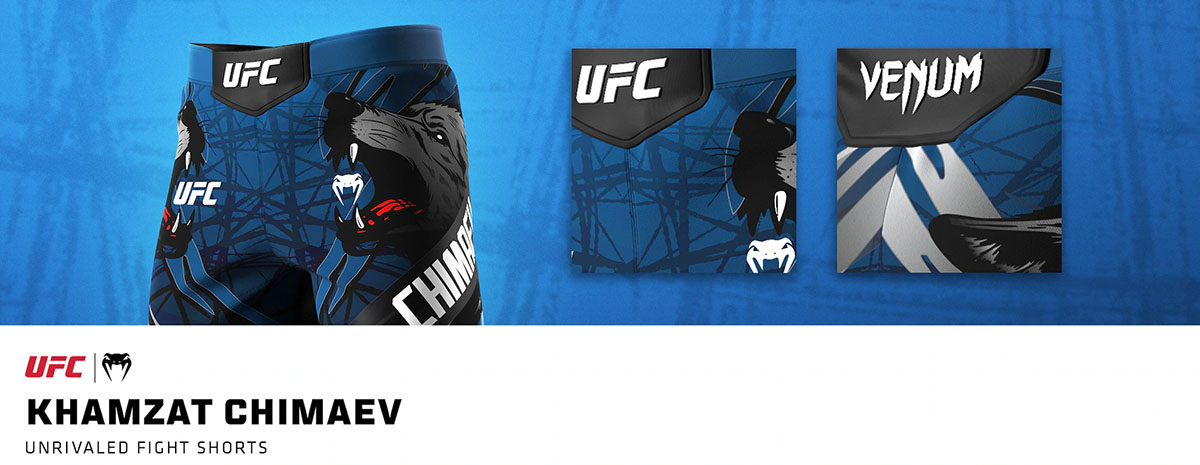 Khamzat Chimaev Custom UFC Venum Fight Shorts for UFC 319