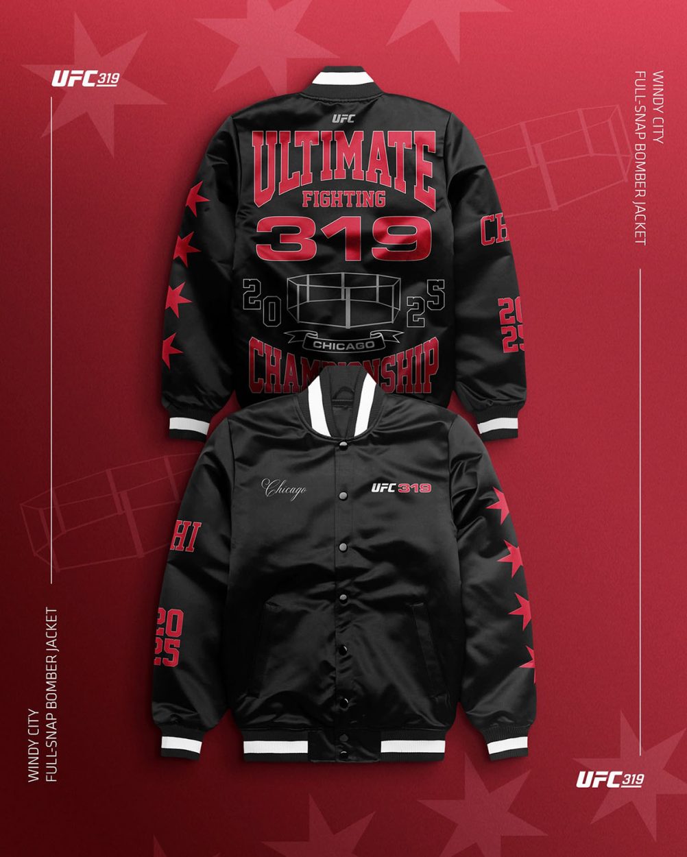 UFC 319 Chicago Bomber Jacket