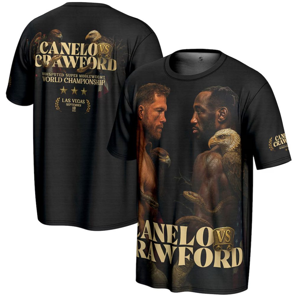 Canelo vs Crawford Boxing Merchandise Shirts Apparel Gear