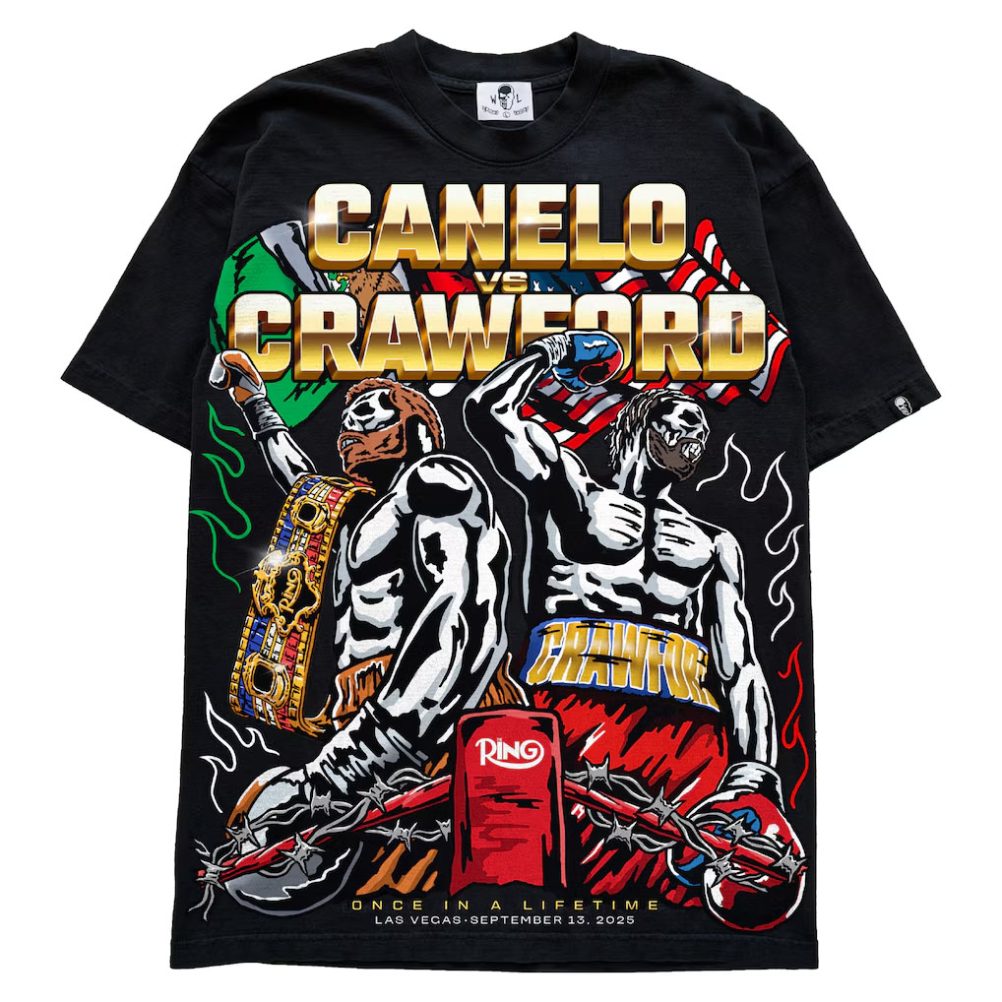 Canelo vs Crawford Boxing Merchandise Shirts Apparel Gear