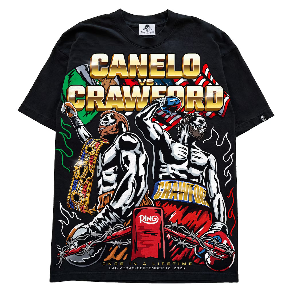 Canelo vs Crawford Boxing Merchandise Shirts Apparel Gear
