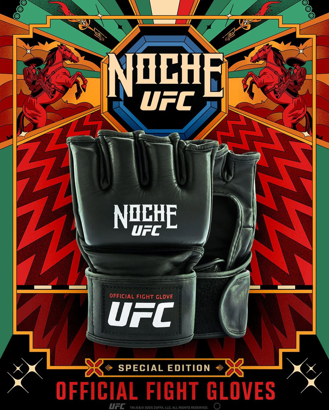 Noche UFC 2025 Shirts Clothing Fight Gear Merchandise