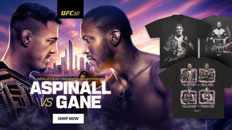 Tom Aspinall UFC 321 Merchandise | FighterXFashion.com
