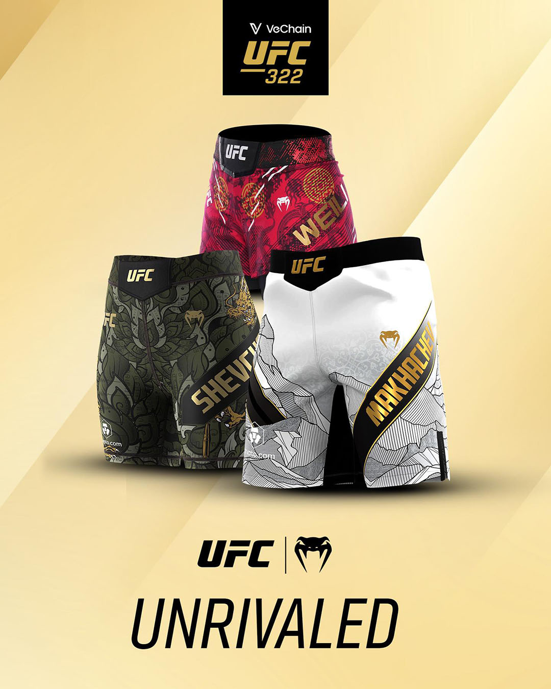 UFC 322 Shirts Clothing Fight Shorts Fight Gear Merchandise