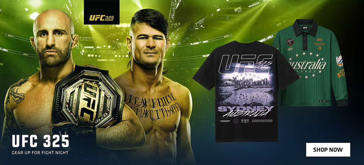 UFC 325 Merchandise Shirts Fight Shorts Apparel Fight Gear