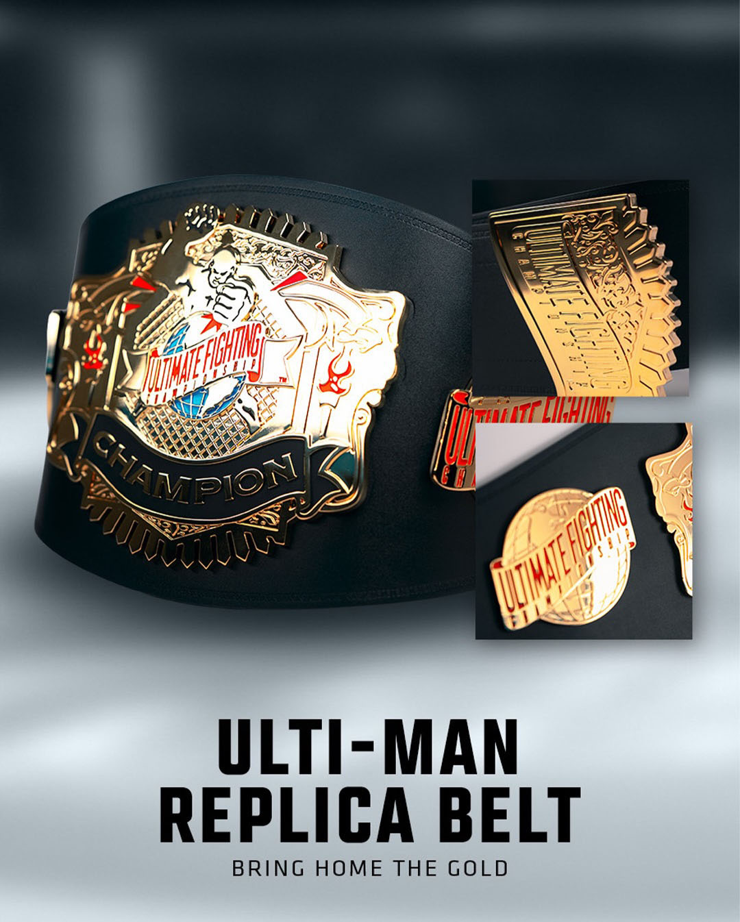 UFC Ulti-Man Vintage Replica Championship Title Belt